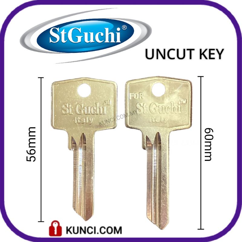 ST GUCHI UNCUT KEY KUNCI KOSONG | Shopee Malaysia