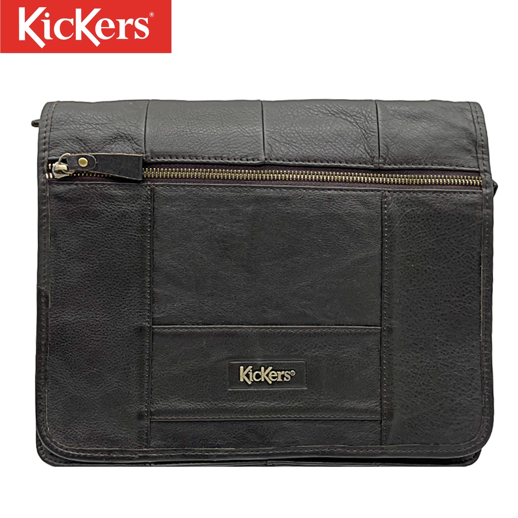 Kickers Genuine Leather Crossbody Messenger Bag #KIC-S-78396 | Shopee ...
