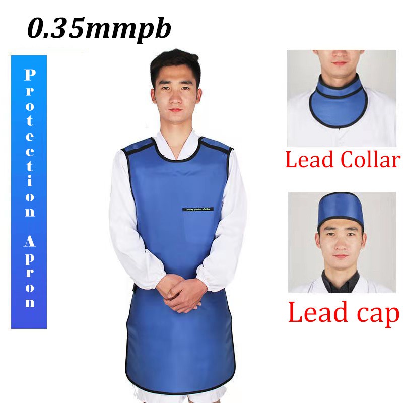 Single sided sleeveless lead suit X-ray protection lead apron 0.35mmpb/0.5mmpb blue lead suit ...