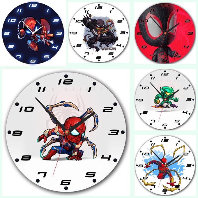 Spiderman Spider Man Avenger Character Wall Clock Marvel Superhero ...