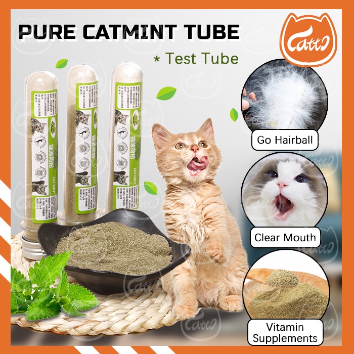 CATTO 10g Catnip Powder Test Tube Nature Cat Mint Catnip Pet Kitten Cat ...