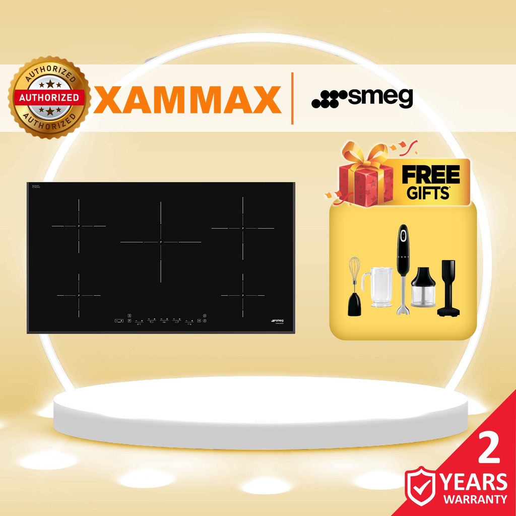 Smeg SI5952B Induction Cooker Electric Hob / 90CM / 5 Cook Zones ...