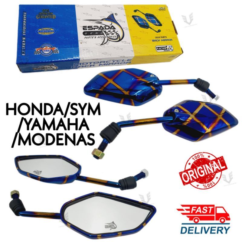 ESPADA TITANIUM SIDE MIRROR RS150/SRL110/LC135/Y15ZR/Y125/WAVE100 ...