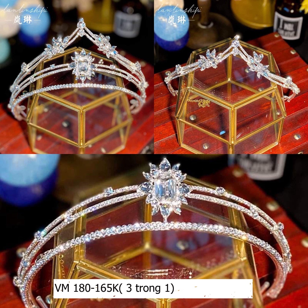 Tall crown wedding crown-wedding accessories- (VM 145) | Shopee Malaysia