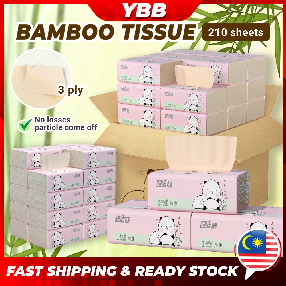 YBB Bamboo Soft Facial Tissue Paper Pocket Soft Handy Travel Tissue ...