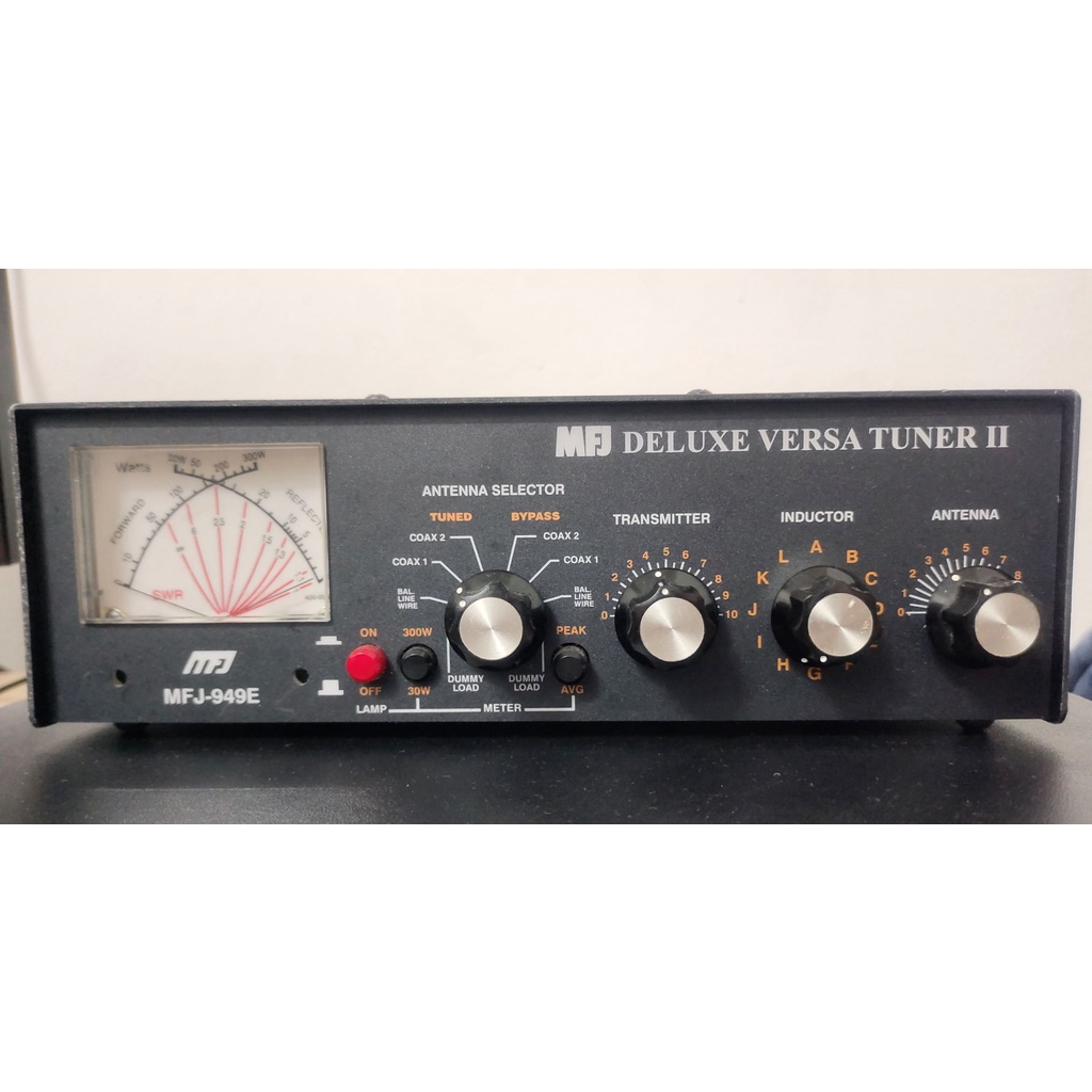 MFJ-949E, MANUAL TUNER, 300W, 1.8-30 MHz, PEAK CROSS METER (Item: USED ...