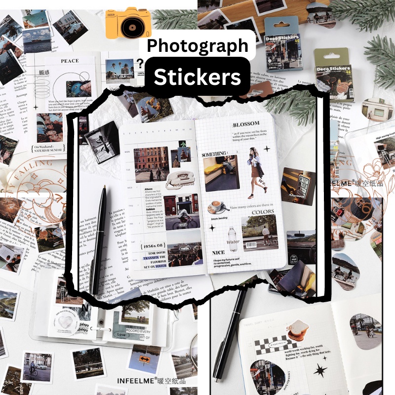 Fluff's 45pcs Photograph Ins Sticker Vintage Sticker Box Sticker ...