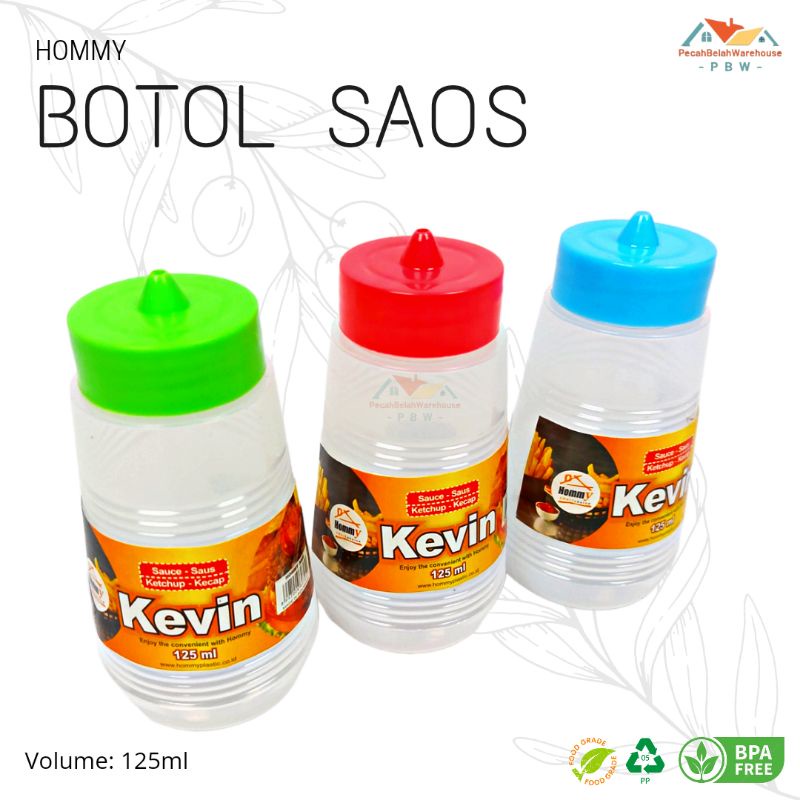 125ml Kevin Sauce Bottle/Mayonnaise Soy Sauce Bottle/Plastic Bottle ...