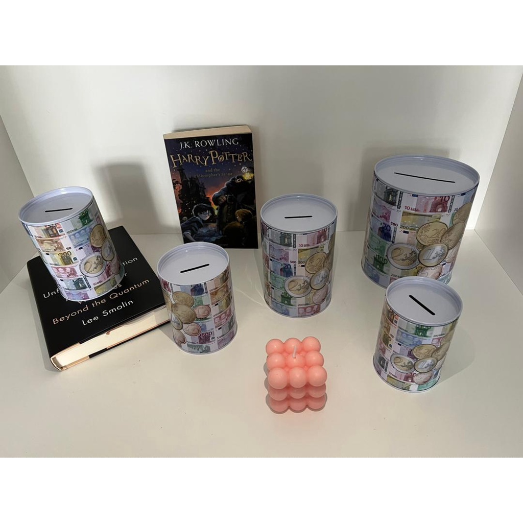 The Gift Coin bank metal tabung duit tabung syling tabung besi coin box ...
