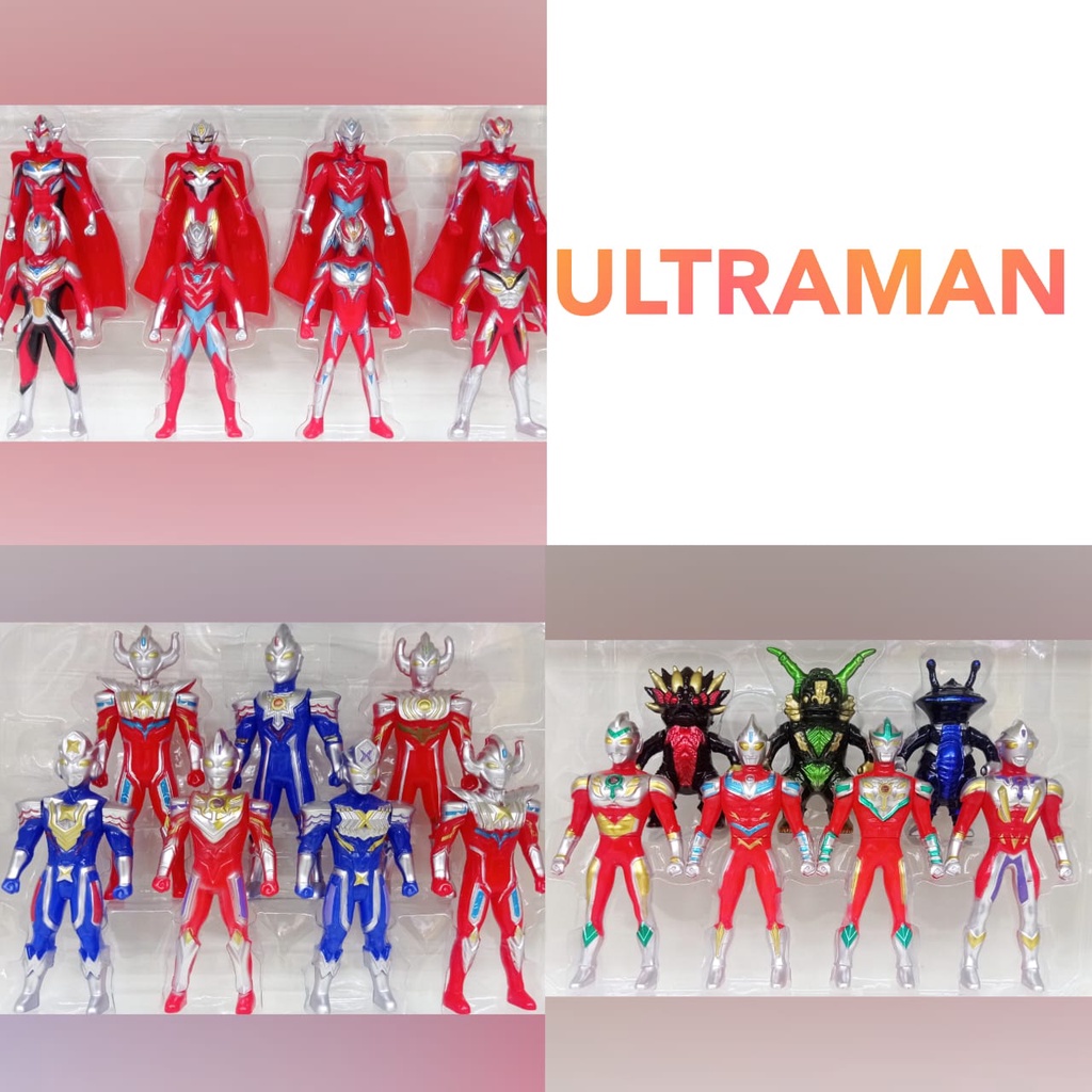 ULTRAMAN TOY MAINAN ULTRAMAN FIGURE SET COLLECTION TOYS FOR KIDS BOYS ...