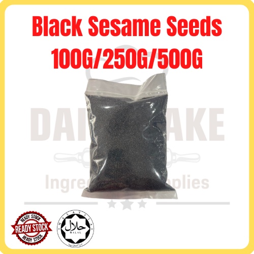 Black Sesame 100G 250G 500G/ Bijan Hitam/黑芝麻/Ingredients/Bahan-bahan/材料 ...