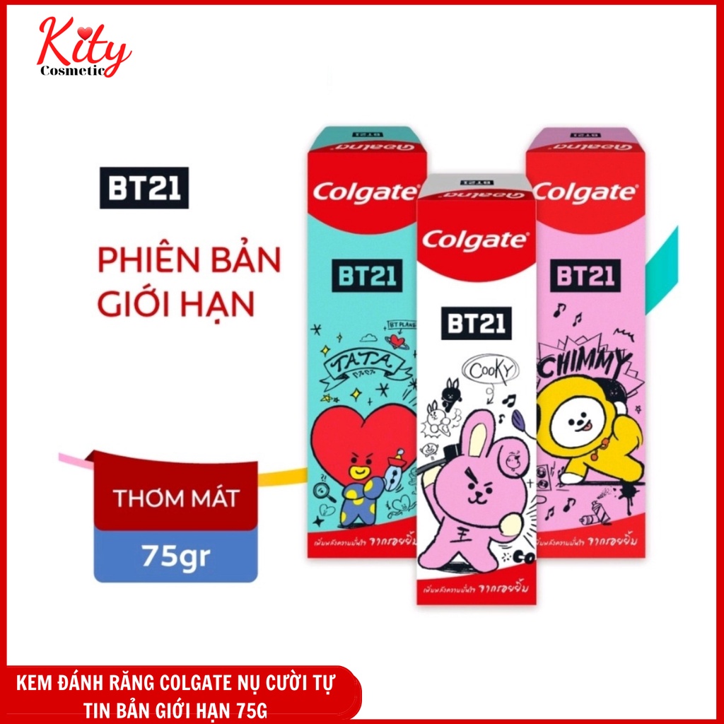 Colgate BT21 Toothpaste Confident Smile 75g/tube (random color ...