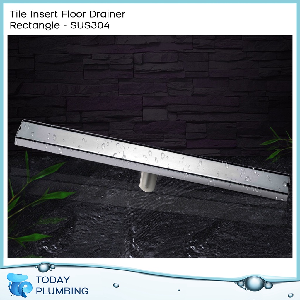1200 900 600 x 68mm Long Rectangle SUS304 Stainless Steel Tile-Insert ...