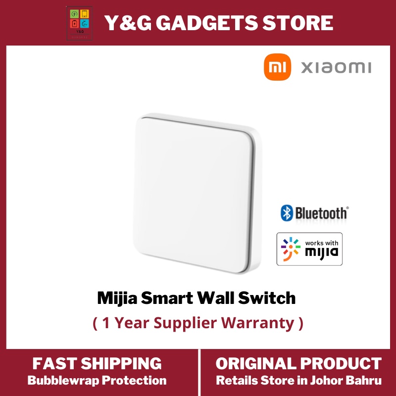 Xiaomi Mijia Smart Home Wall Wireless Switch 1/2/3 Gang BLE Single Fire ...