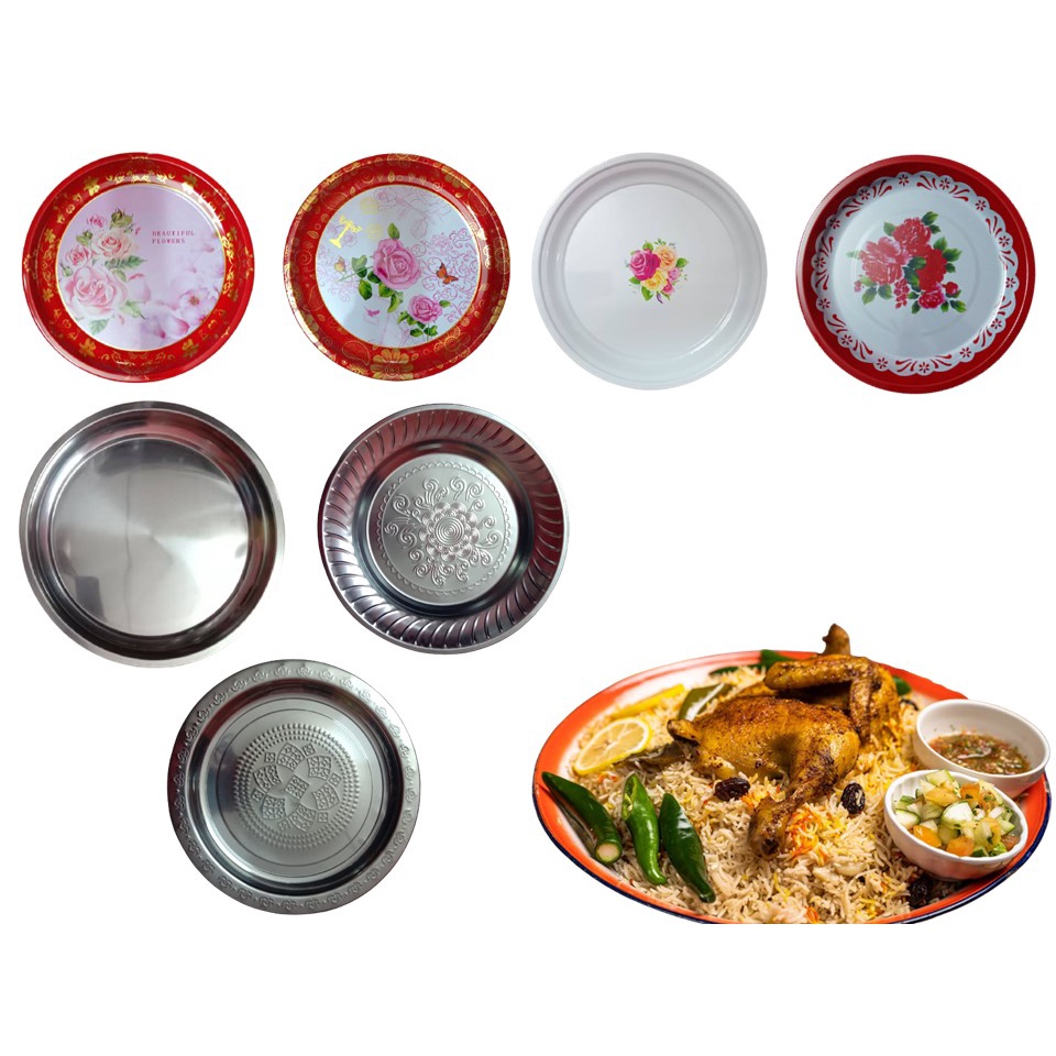 Round Tray, Talam Dulang Klasik, Dulang bulat nasi arab atau dulang ...