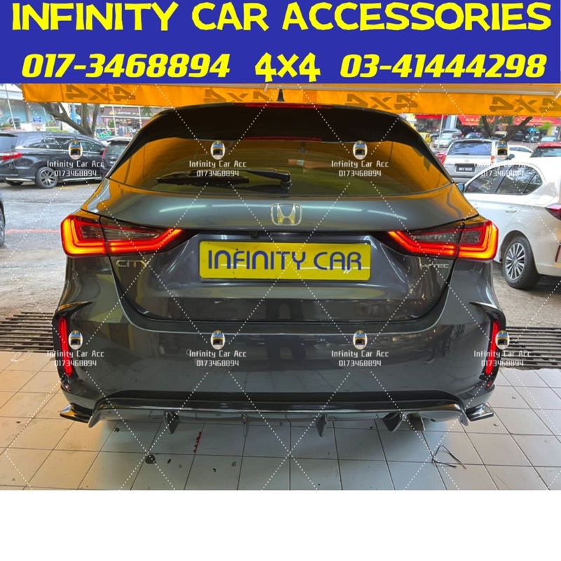 Honda City HB Hatchback 2022 Rear Diffuser Lip Bodykit 3pcs | Shopee ...