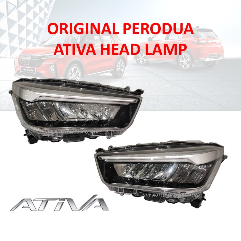 ORIGINAL PERODUA ATIVA HEAD LAMP HIGH SPEC LOW SPEC 2021 2022 2023 HIGH ...