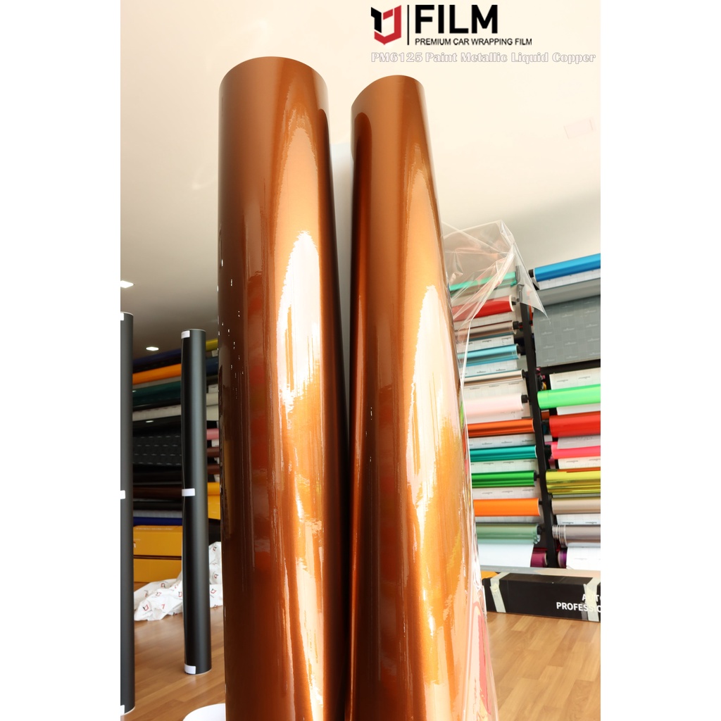 PM-6125 Paint Metallic Liquid Copper wrap air free Yajiu Derek car wrap ...