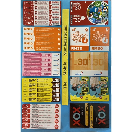 TopUp Pin Maxis Digi Celcom Umobile Xox Tunetalk Direct Reload | Shopee ...