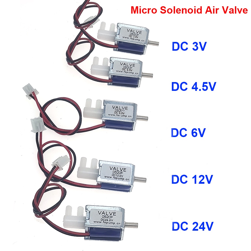 DC 4.5V 6V 12V 24V Mini Micro Solenoid Air valve 2-position 3-way Gas valve Release exhaust ...