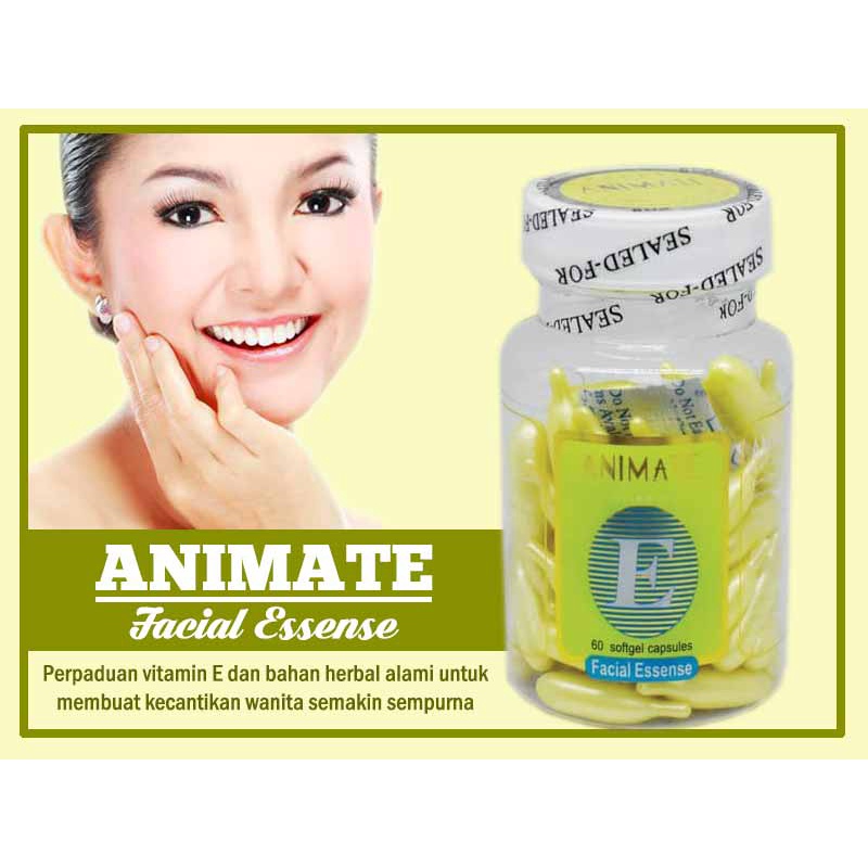 Animate ORIGINAL SOFT GEL CAPSULES FACIAL SERUM / FACIAL ESSENCE / VIT ...