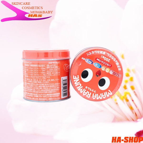 Japanese Mama Ramune anorexia candy for children - Box of 200 tablets ...