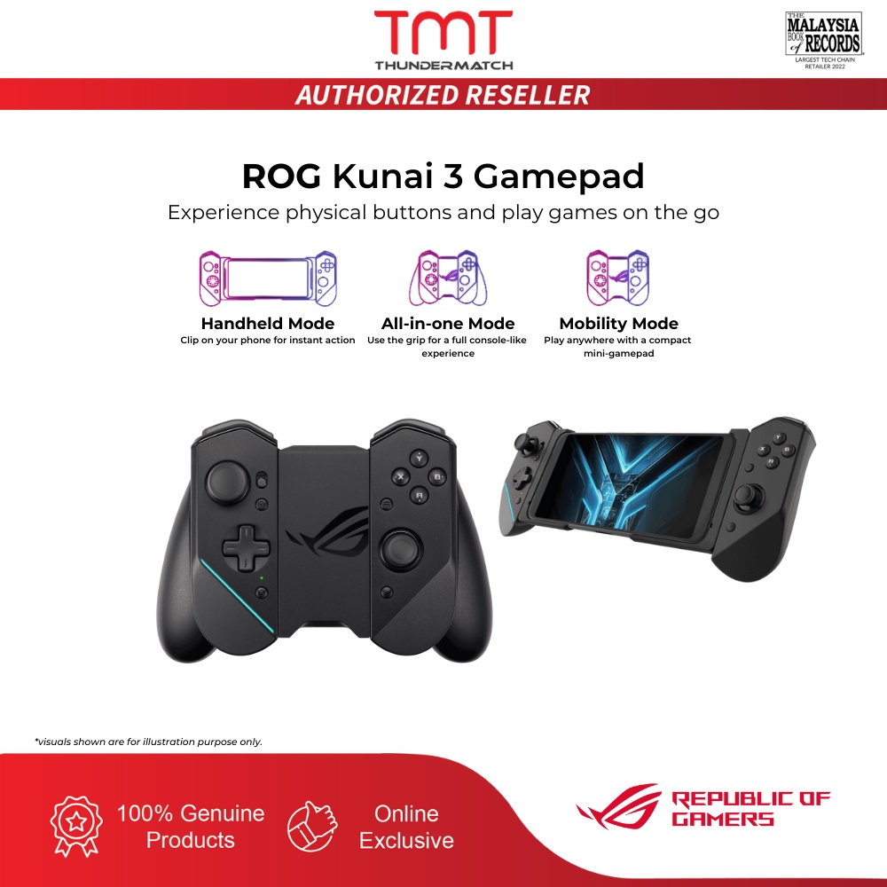 ASUS ROG Kunai Gamepad 3 For ROG 5 & 5s Series | Shopee Malaysia