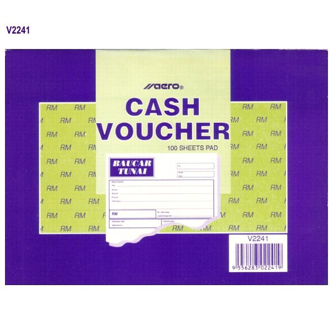 AERO CASH VOUCHER V2241 100 sheets/pad - V2241 - Accounting Recording ...