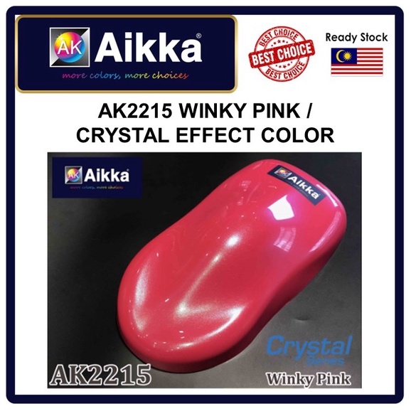 AIKKA Paints AK2215 Crystal Effect Colour / WINKY PINK / Warna Cat ...