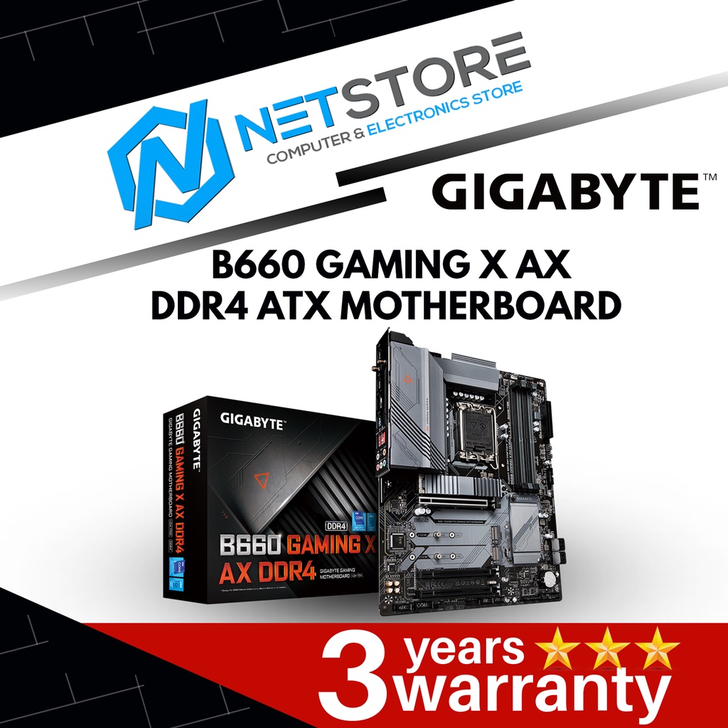 GIGABYTE B660 GAMING X AX DDR4 ATX MOTHERBOARD | Shopee Malaysia