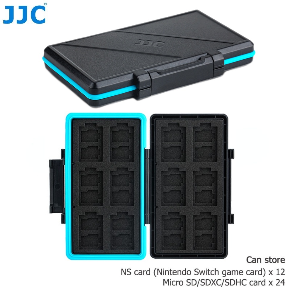 JJC Memory Card Case Slim Flash Card Storage Holder for SD Micro SD ...