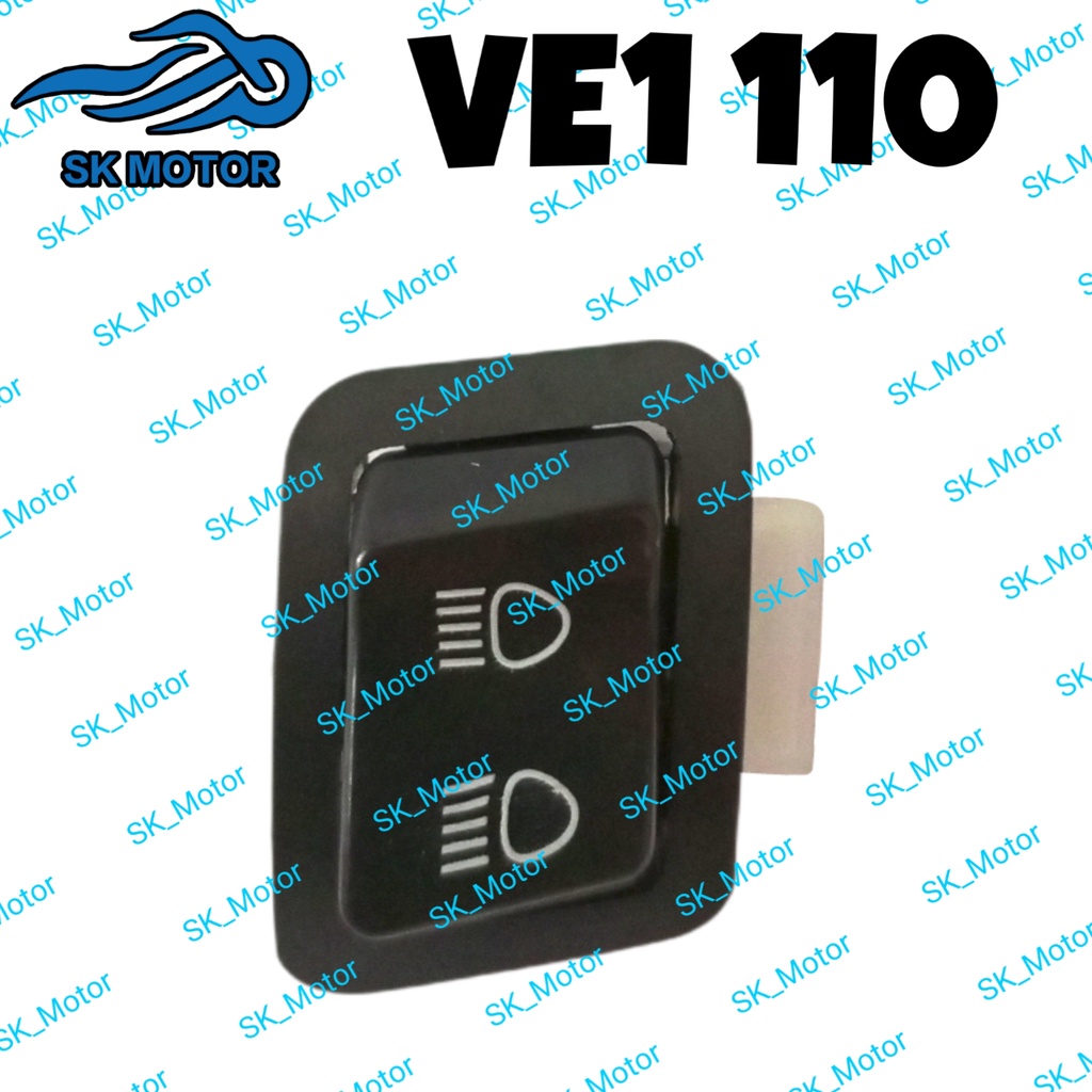 WMOTO VE1 110 Button Starter Horn Hi Low Signal Cap On Off Cover Switch ...