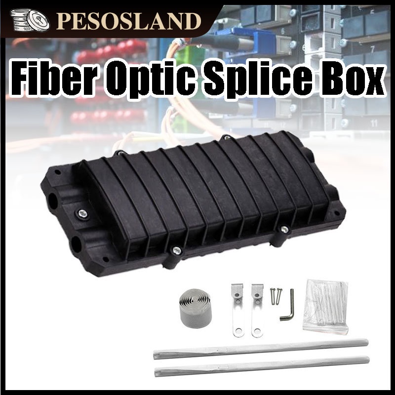 12 Core Small D-type Fiber Optic Splice Cable Splice Box 2 in 2 Out ...