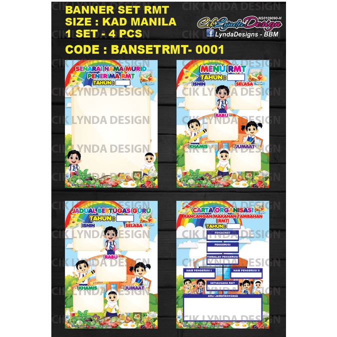 PRE-ORDER - BANNER SET RMT SEKOLAH | Shopee Malaysia