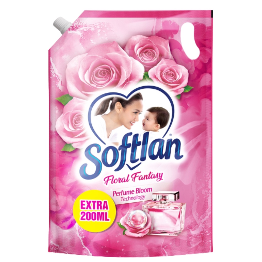 SOFTLAN Floral Fantasy 1.6L Refill (PINK) (Pouch) | Shopee Malaysia