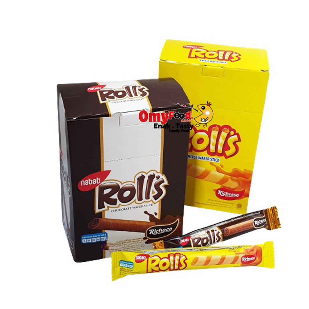 7g x 20pcs Nabati Rolls Wafer Stick [Richeese Cheese / Richoco Chocolate][OmyFood] | Shopee Malaysia