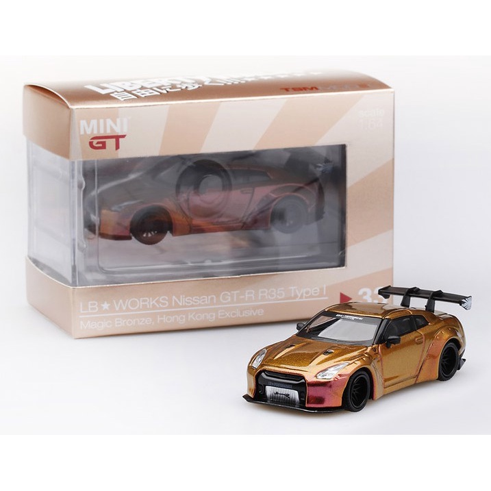 Mini GT 1:64 #33 LB Works Nissan GT-R R35 Type 1 Magic Bronze, HK Hong ...