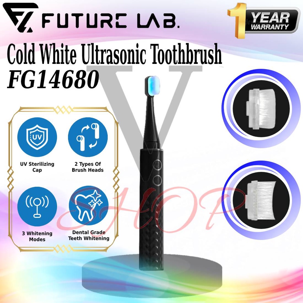 FUTURE LAB COLD WHITE ULTRASONIC TOOTHBRUSH FG14680 | Shopee Malaysia