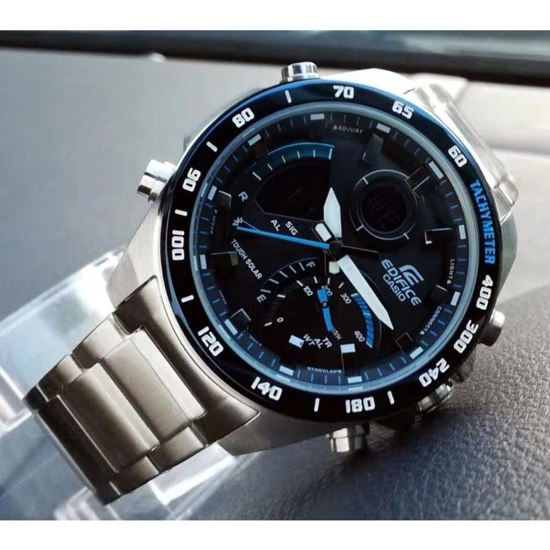 Casio Edifice Dual Time Stainless steel Watch For Men | Shopee Malaysia