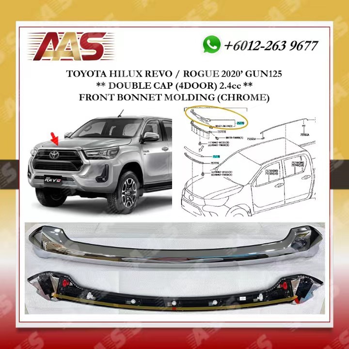 TOYOTA HILUX REVO/ROGUE 2020' GUN125 DOUBLE CAP (4 DOOR 2.4cc) FRONT ...