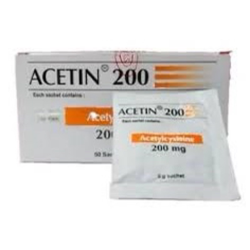 Mucil 200mg (30’s) / Acetin 200mg sachets 50’s | Shopee Malaysia