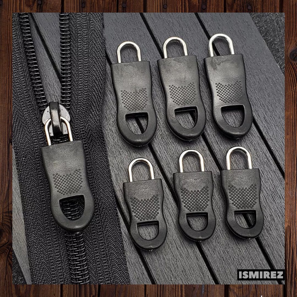 Detachable Zipper Pull Replacement Tags Zip Fixer for Clothes Black ...
