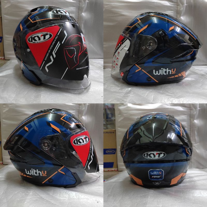 FAST SHIPPING😍HELMET KYT NFJ WITHU 2022 YAMAHA ARC NHK VENOM HELLCAT ...