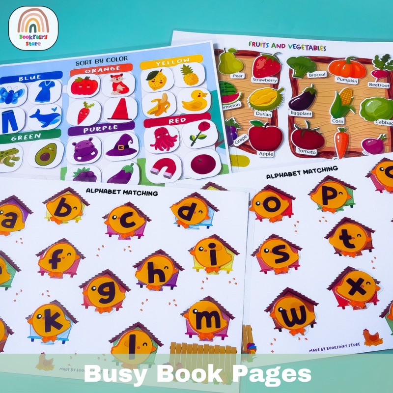 Alphabet Matching | Fruit & Vegetables | Sort By Color [Ready Made ...