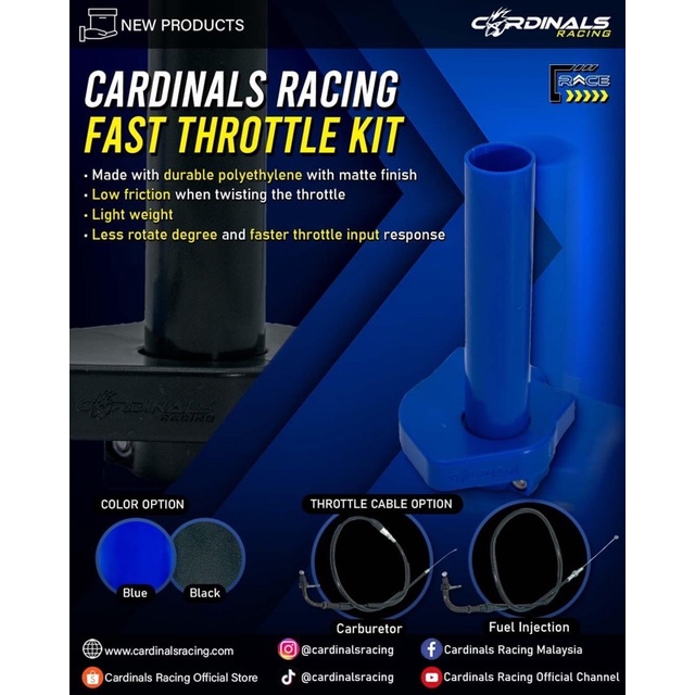 Cardinals racing quick throttle fast throttle 2in1 [ UNIVERSAL ] FOR ...