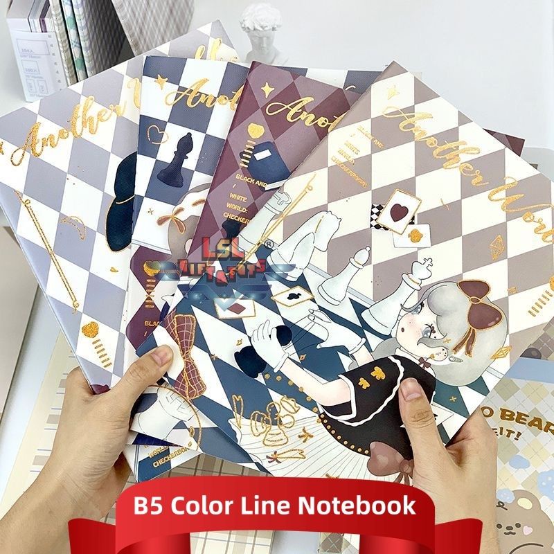 [R-625] LSL GIFTS B5 16K Size Notebook 76 Pages Horizontal Line Journal ...