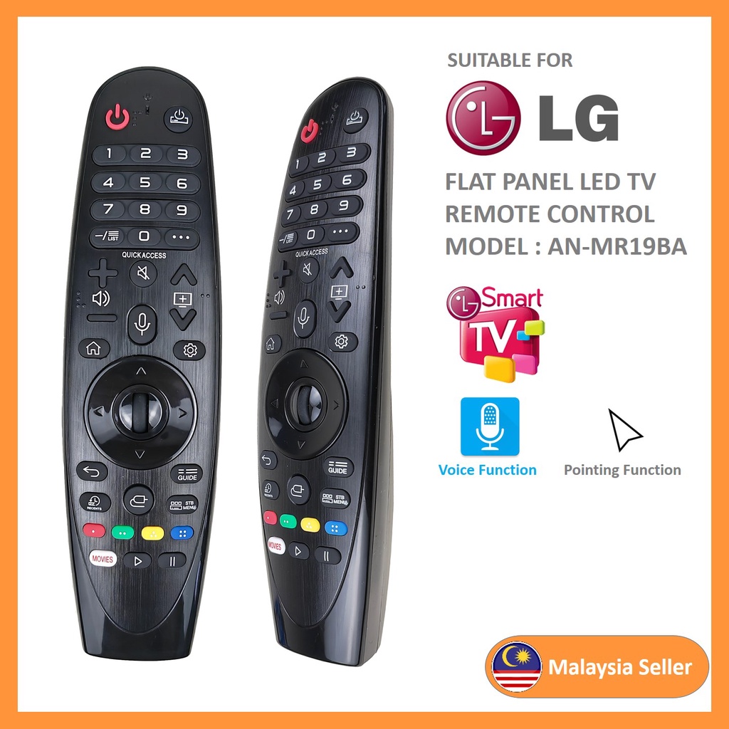 Suitable For LG AN-MR19BA Voice Function Pointing Function Netflix Amazom Smart Magic LED TV ...