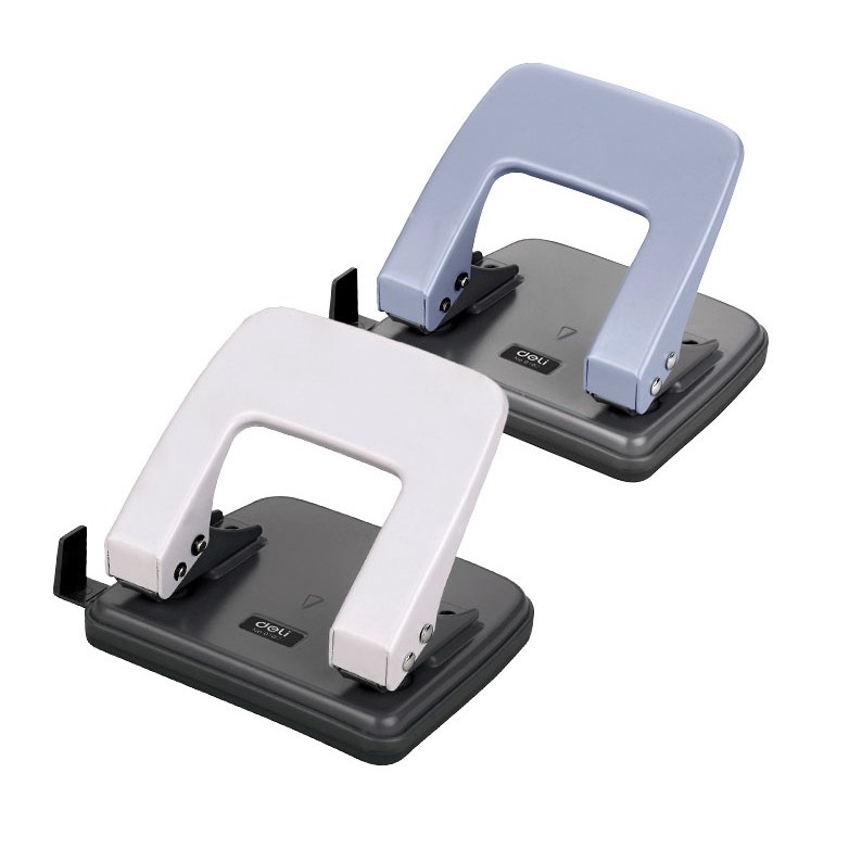 Deli No. 0104 2-Hole Punch Medium Lock System With Adjustable Ruler ...