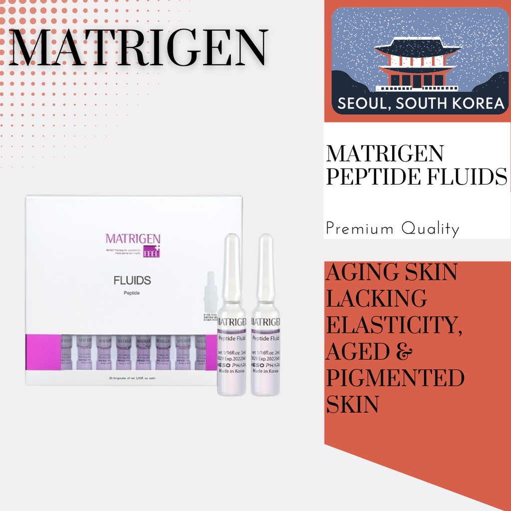Matrigen Peptide Fluids SKIN CARE AMPOULE SET 2ML X 20EA | Shopee Malaysia