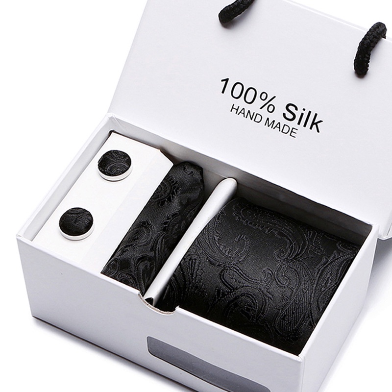 CK Gift Set Men Necktie 4 In 1 Classic Yarn Premium Quality Box Tie ...